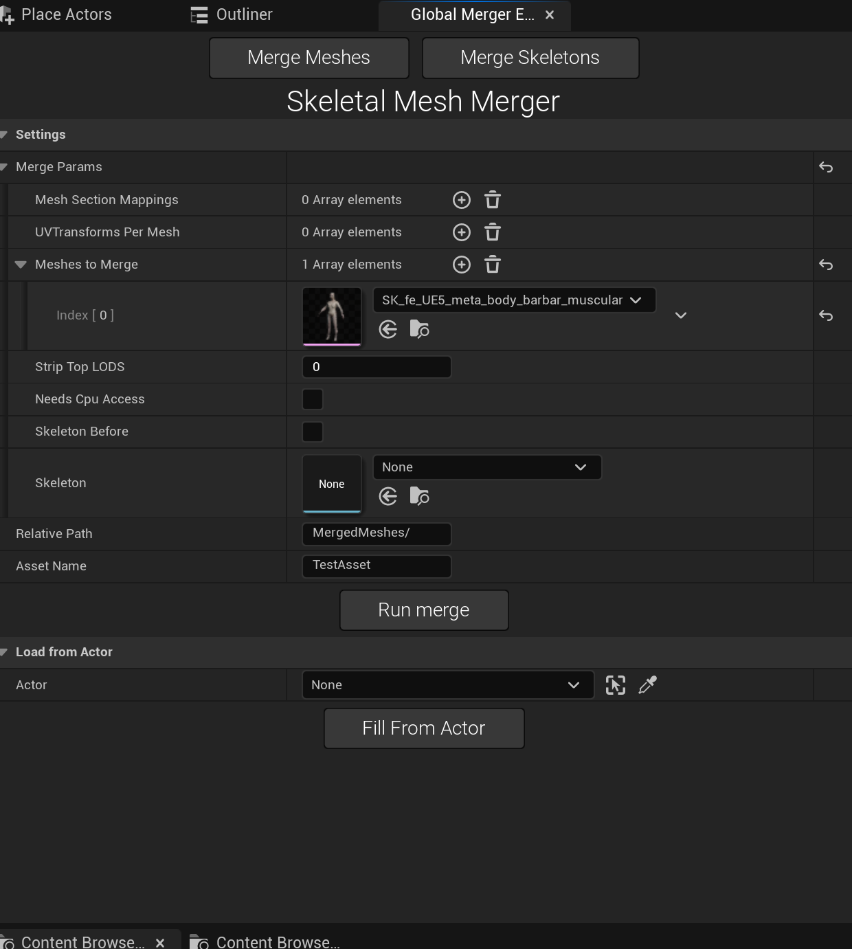 Skeletal Mesh Merger - NEW! – Ascent Combat Framework WIKI – Wikiful
