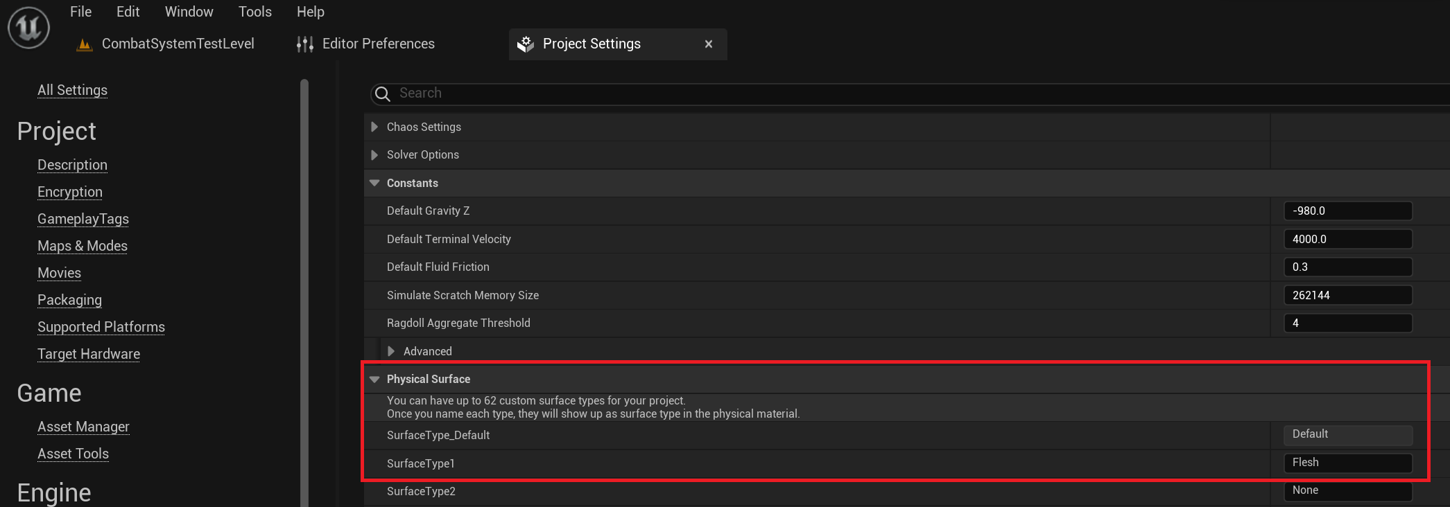 Project Settings – Advanced ARPG Combat Wiki – Wikiful